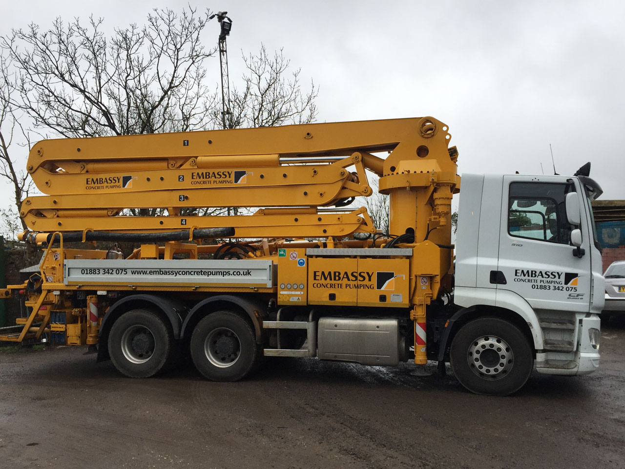 Sermac 5Z36: 36m Reach Concrete Boom Pump Hire • Embassy Concrete Pumping